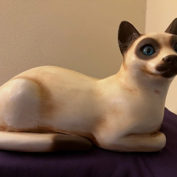 Siamese Cat Statue - Etsy