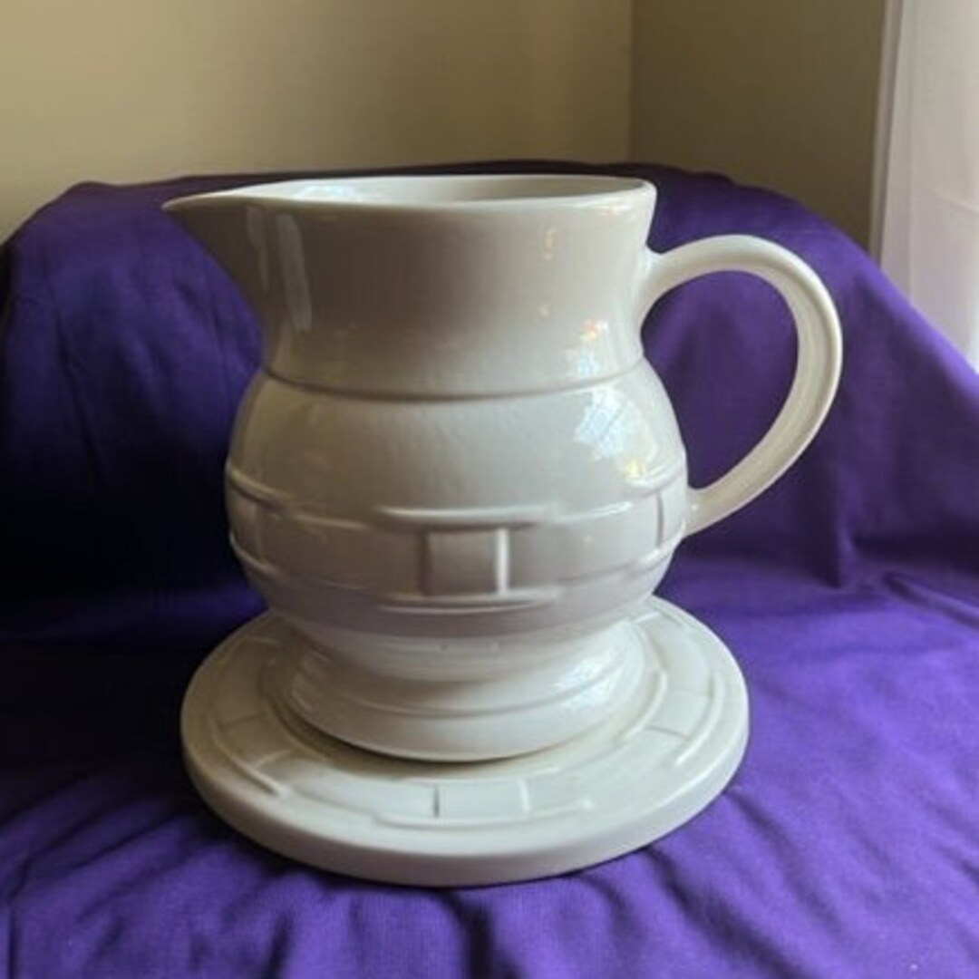 Longaberger Pottery Pitcher With Tray -- 8481-COD3 - Etsy