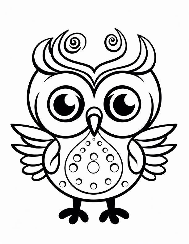 215 Cute Crazy Bird Coloring Pages, Fun & Adorable Birds Coloring Book ...