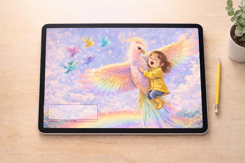 The Rainbow Garden – Wordless Picture Book Printable, Silent Story for ...