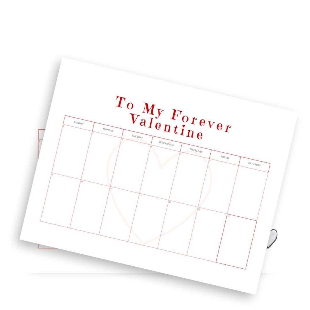 Romantic Valentine's Countdown Calendar: Love Letter Prompts (A4 ...