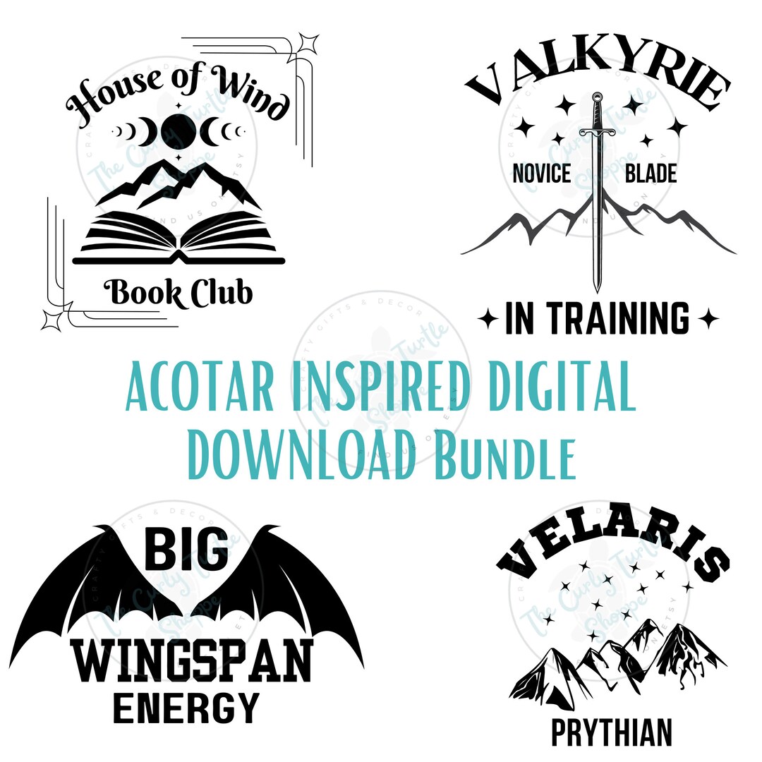 ACOTAR ACOSF Svg Png Jpg Pdf Instant Download Valkyrie - Etsy Ireland