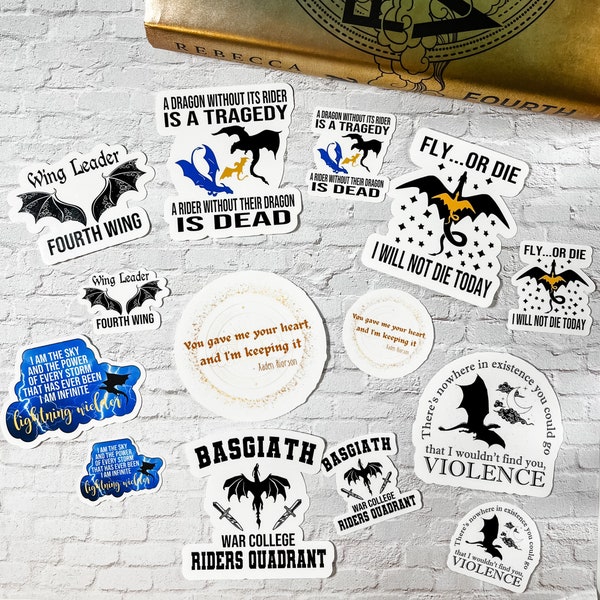 Fourth Wing Stickers - Etsy
