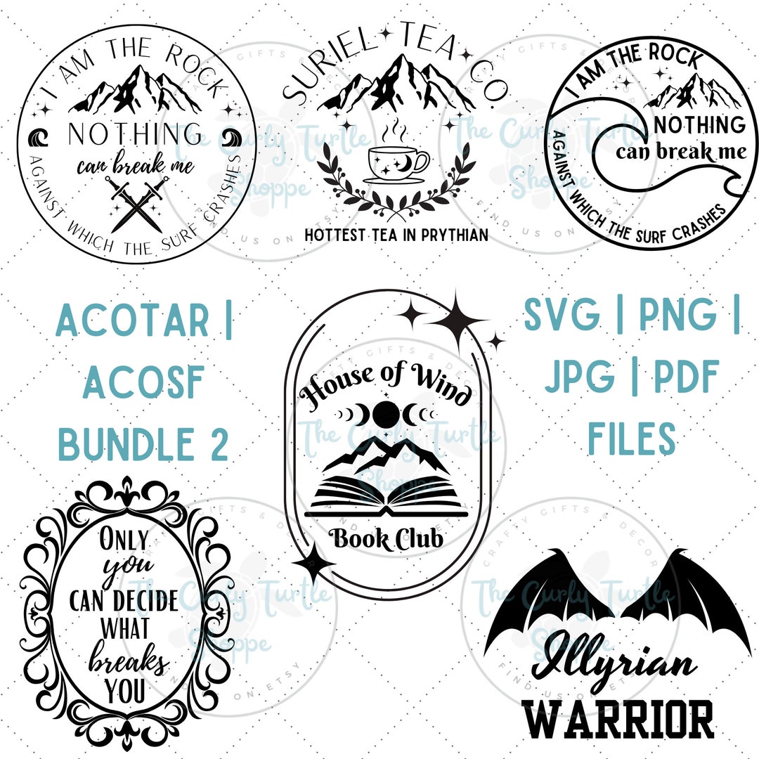 ACOTAR svg ACOSF svg ACOTAR png 6 Design Bundle Suriel - Etsy.de