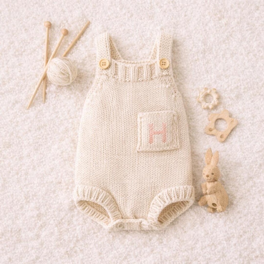 Beginner Baby Knit Romper Pattern | Easy DIY Outfit (PDF Download, US ...