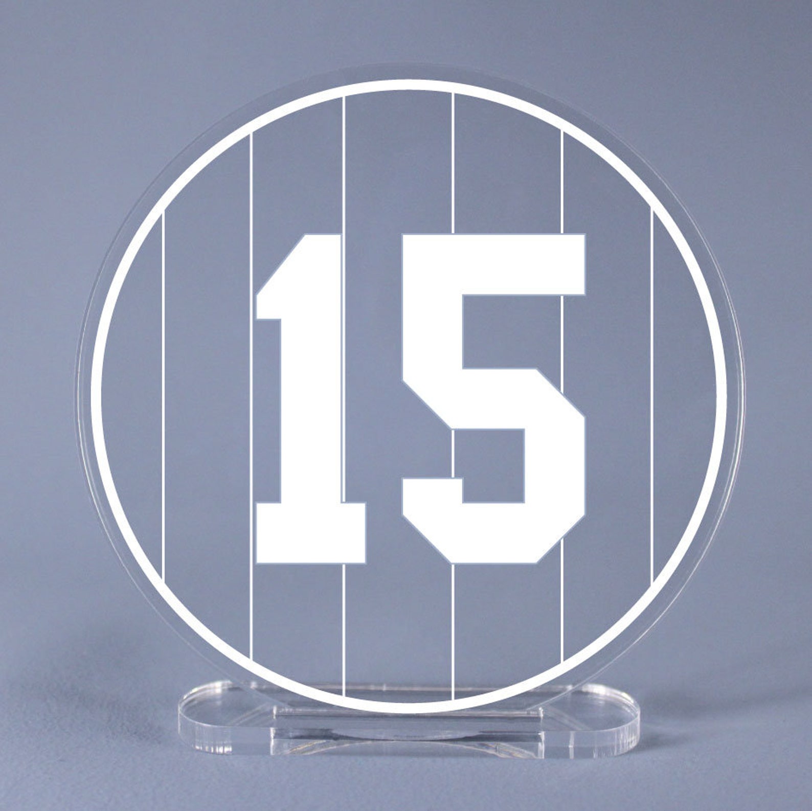 Round Sports Jersey Athletic Themed Table Numbers Acrylic - Etsy