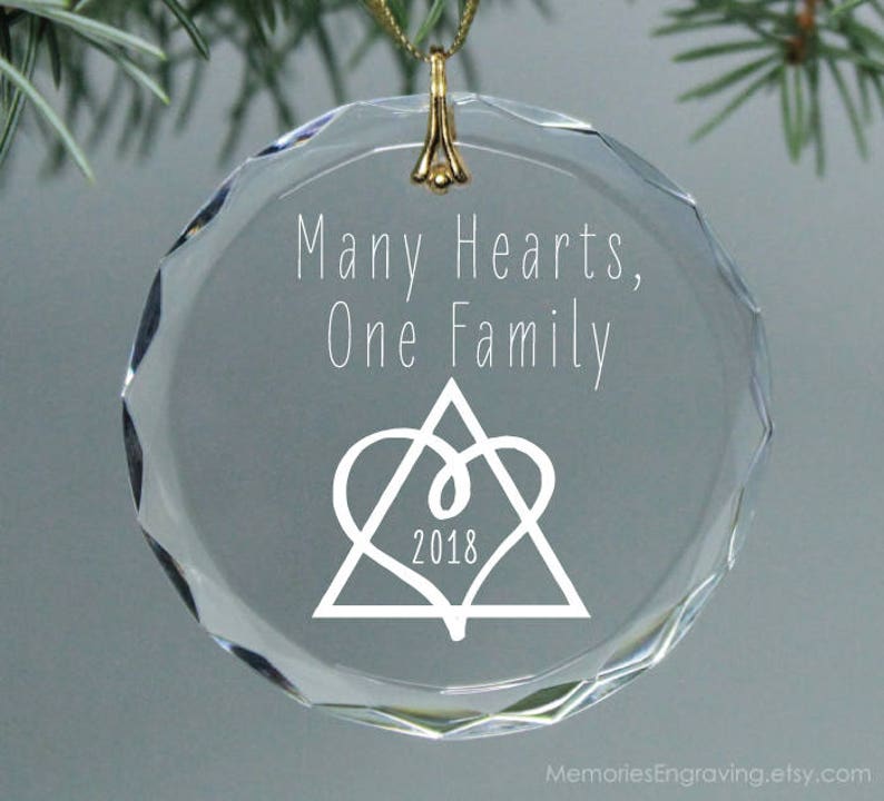 Adoption Triad Symbol Many Hearts One Family With Adoption | Etsy