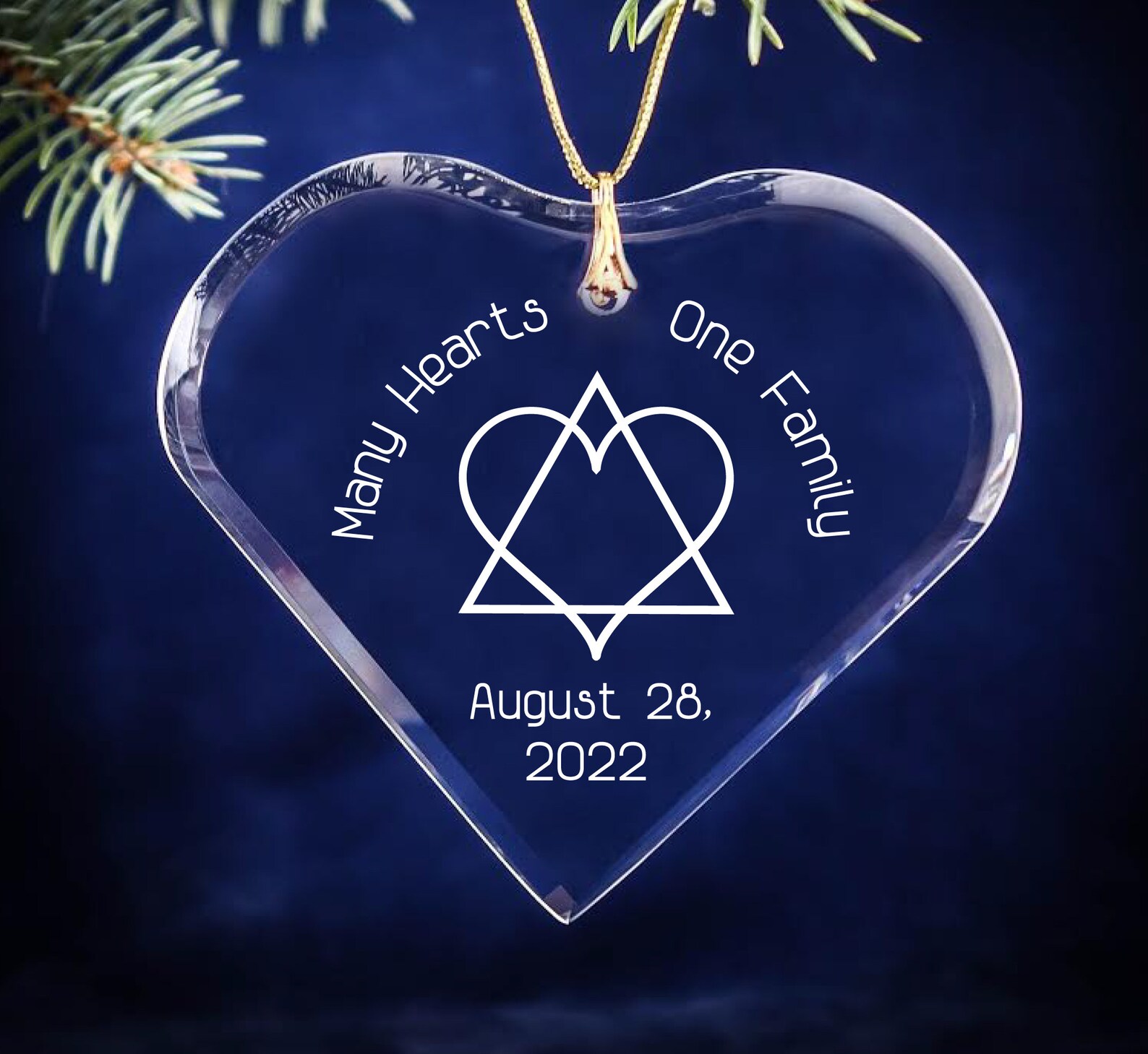 Adoption Triad Symbol many Hearts One Family With - Etsy