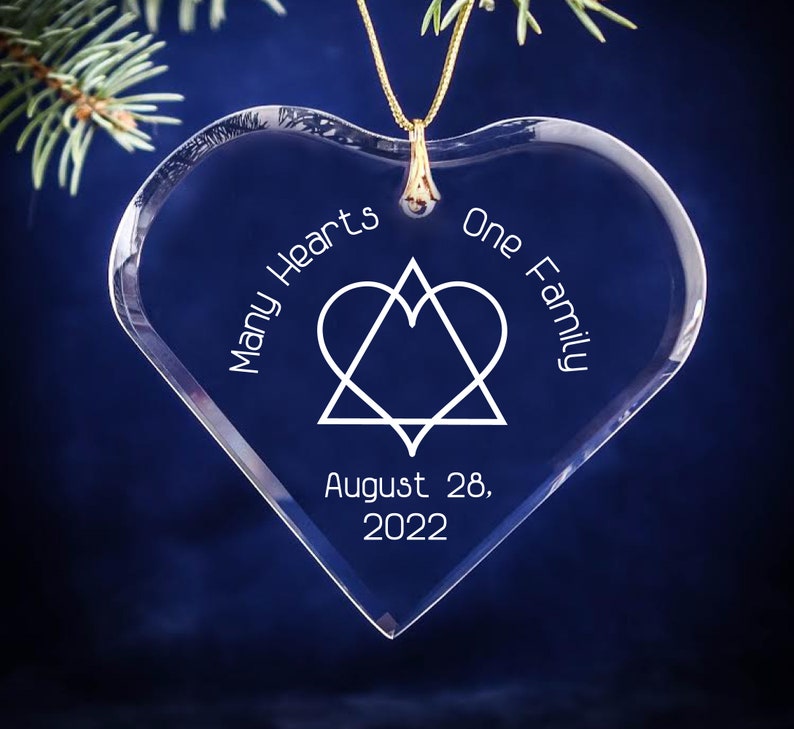 Adoption Triad Symbol many Hearts One Family With - Etsy