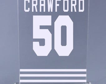 Round Sports Jersey Athletic Themed Table Numbers Acrylic | Etsy