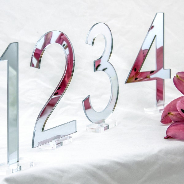 Tall Acrylic Table Numbers - Etsy