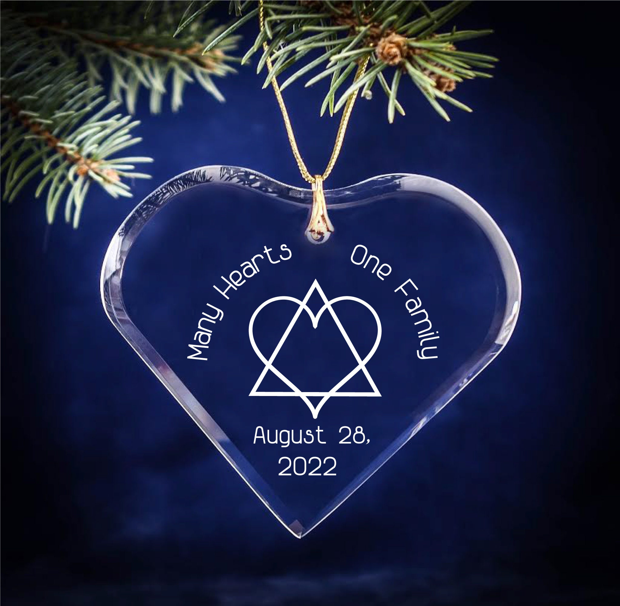 Adoption Triad Symbol many Hearts One Family With - Etsy