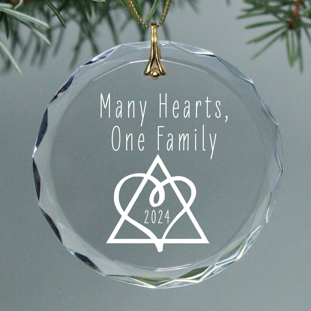 Adoption Triad Symbol Many Hearts One Family With Adoption Year ...