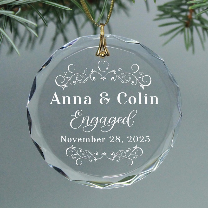 Engraved Dates Ornament - Etsy