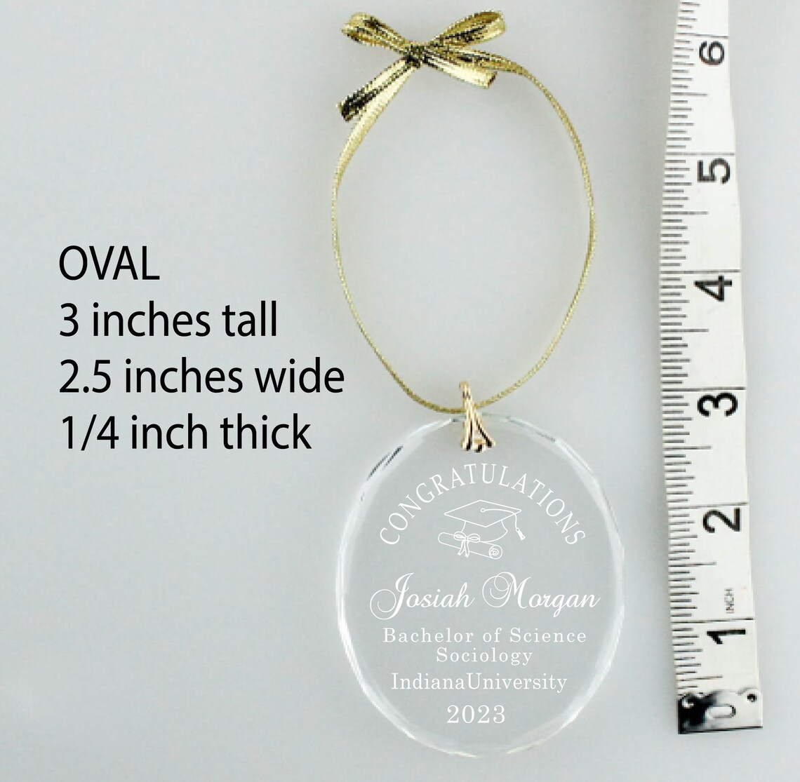 Graduation Cap and Diploma Graduation Christmas Oval Ornament - Etsy