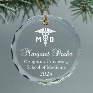 MD Graduation Date Doctor of Medicine Degree With Medical Caduceus ...
