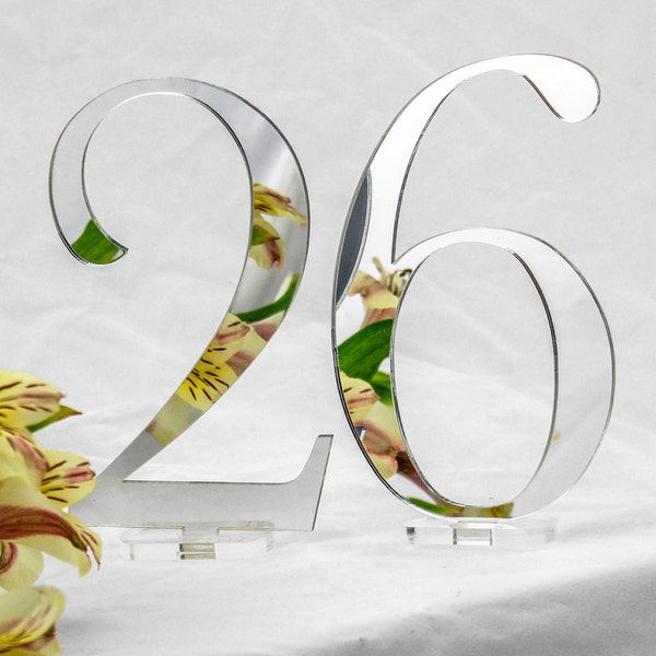 Tall Acrylic Table Numbers - Etsy