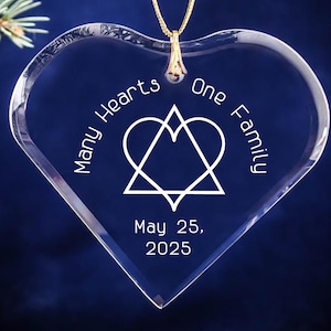 Adoption Triad Symbol "many Hearts One Family" With the Adoption Date ...