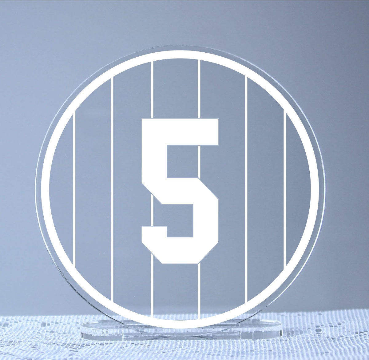 Round Sports Jersey Athletic Themed Table Numbers Acrylic | Etsy