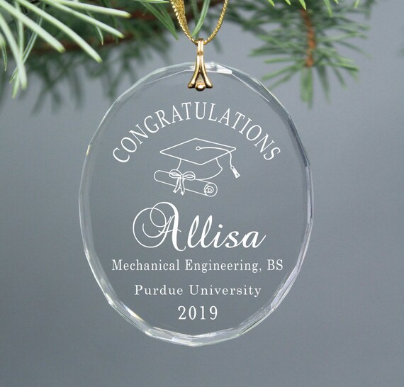 Graduation Cap and Diploma Graduation 2021 Christmas Oval | Etsy