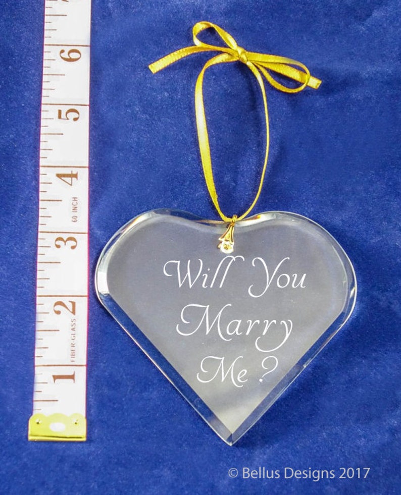 Will You Marry Me Christmas Proposal Ornament Engagement Etsy