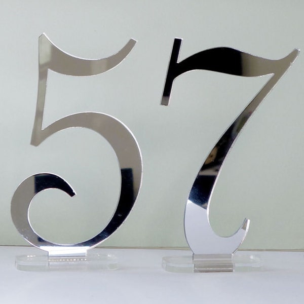 Tall Acrylic Table Numbers - Etsy