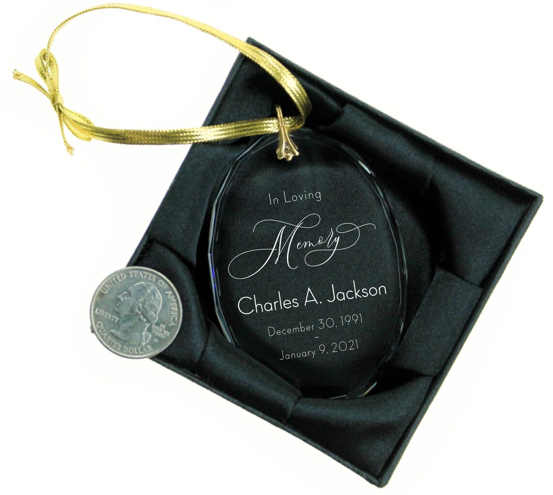 In Loving Memory of Loved One Engraved Oval Personalized - Etsy