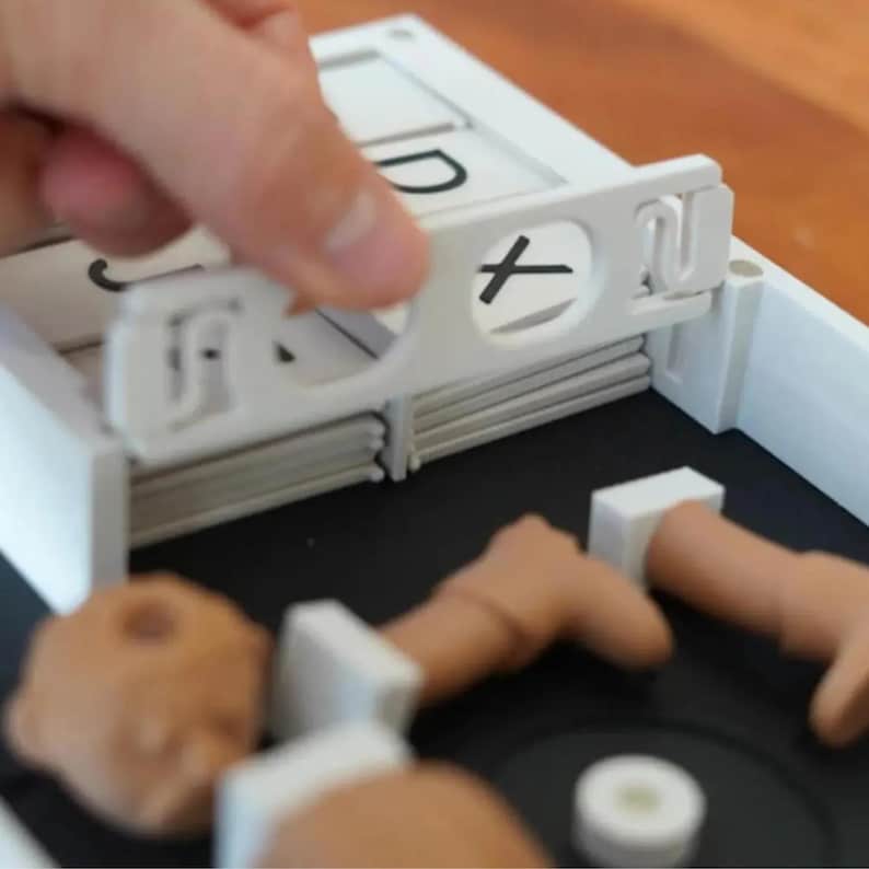 Hangman Book Game STL Playbook’d Board Game | Foldable Word Guessing ...