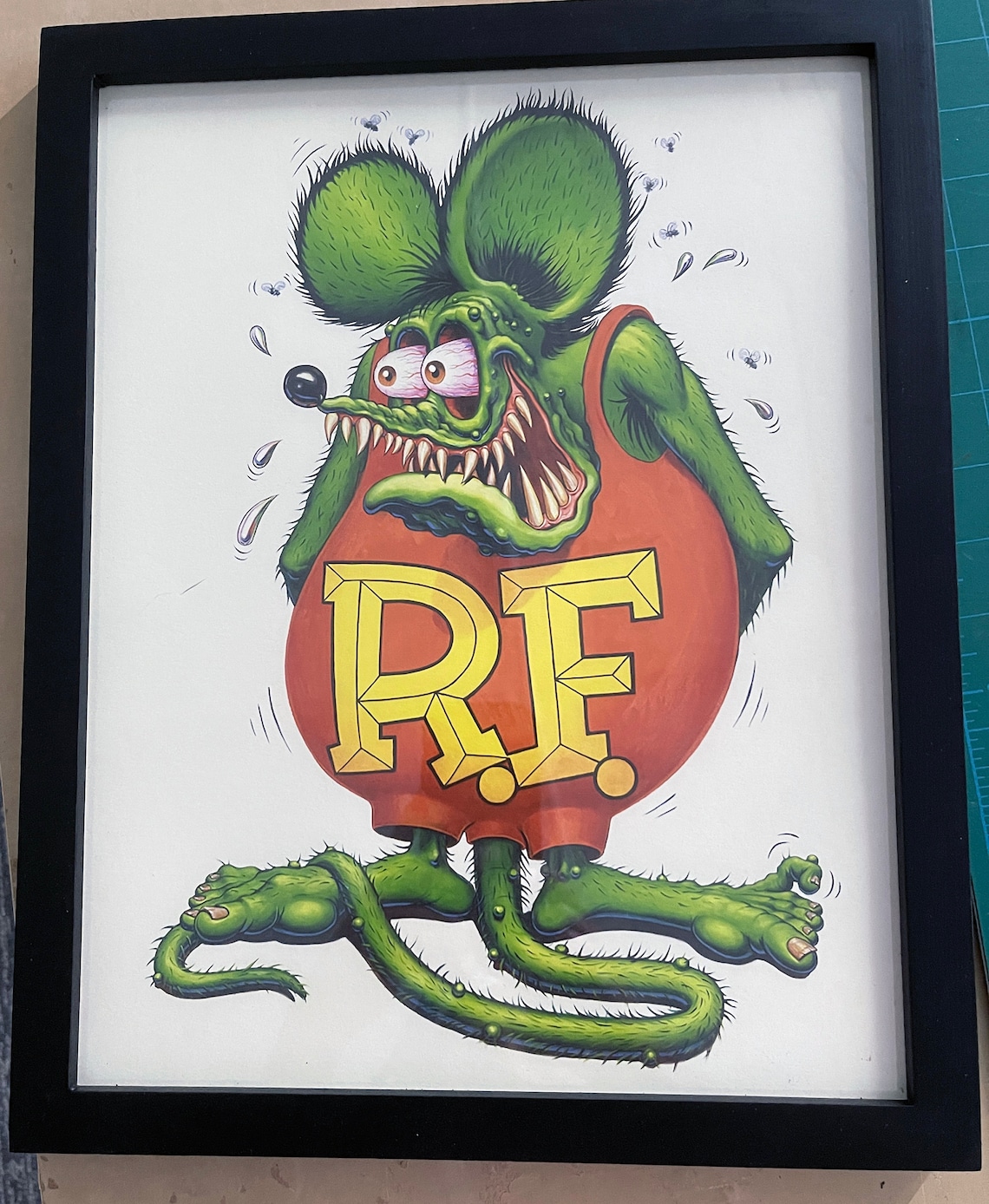 Rat Fink Wall Art for Ed Big Daddy Roth (archival Print-fancy Framed in ...