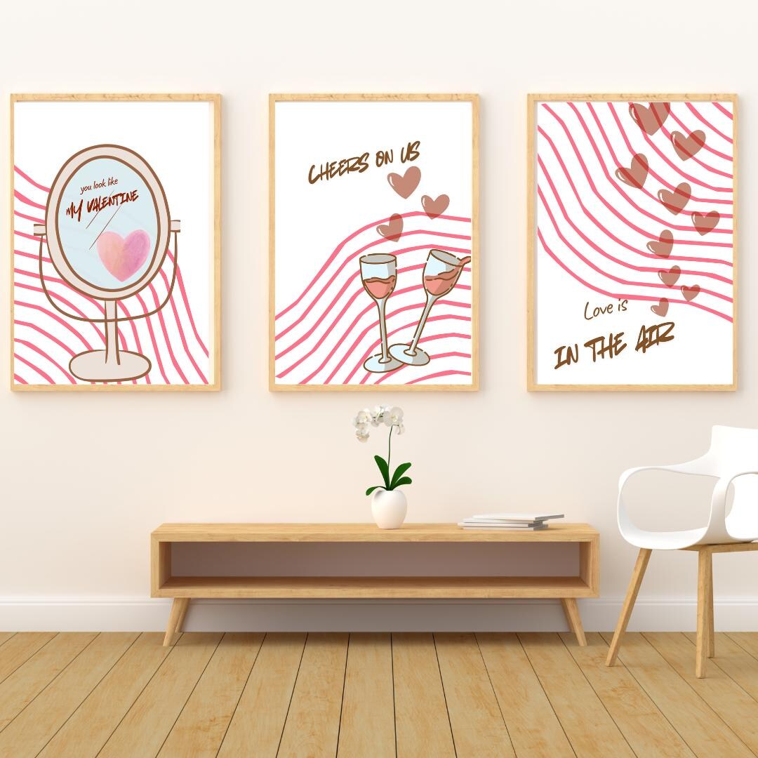 Romantic Valentine Printable Posters (digital Only) - Etsy