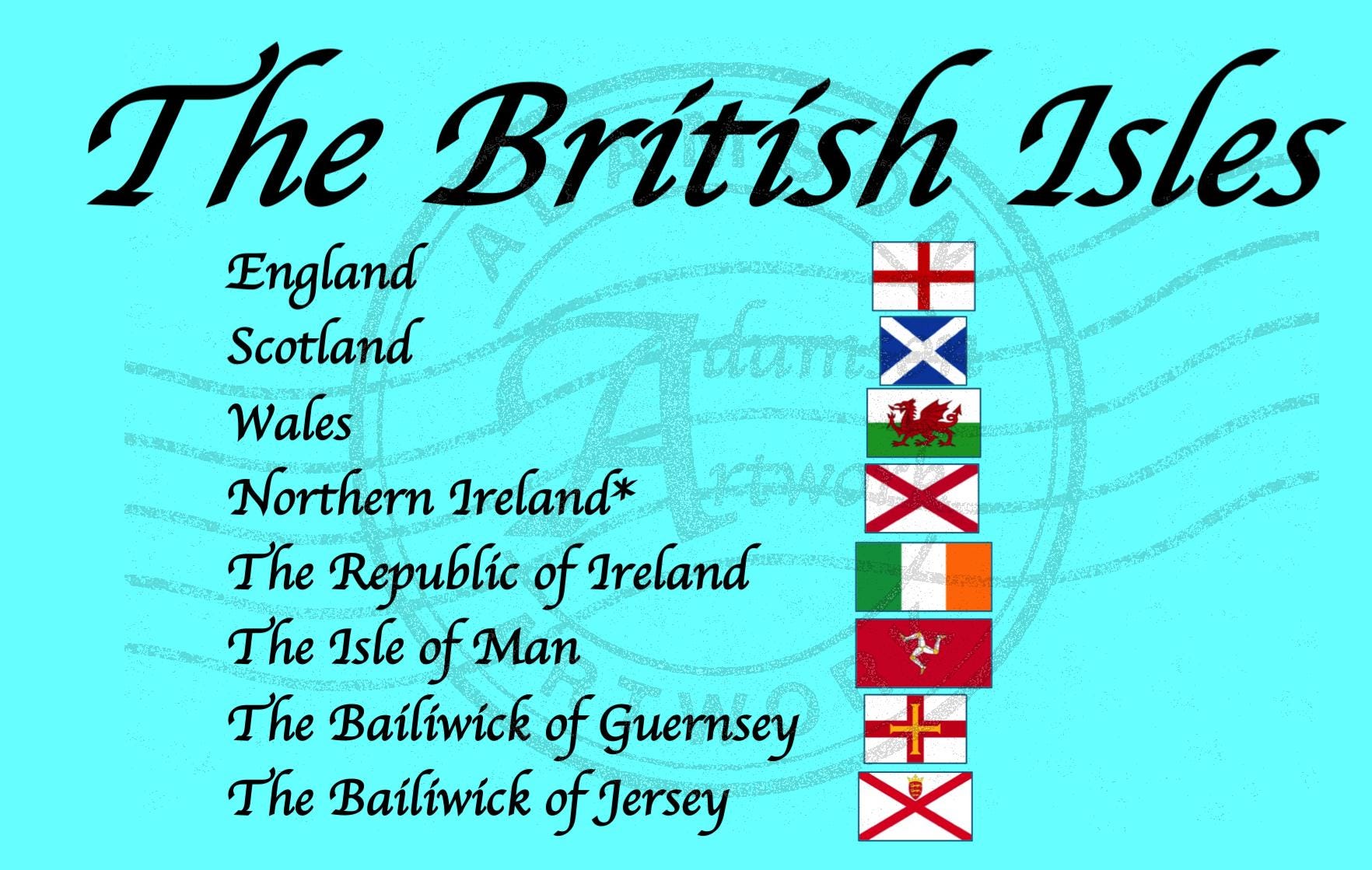 Flags of the British Isles – Featuring the Flag of Saint Patrick - Etsy