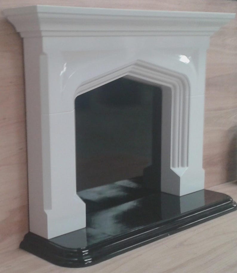 Tudor Style Fibreglass Fireplace Surround | Traditional Mantelpiece ...