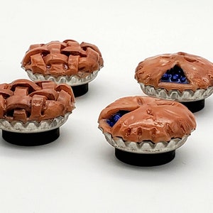 Cherry Pie, Blueberry Pie, Magnet Set, Miniature Food, Polymer Clay ...