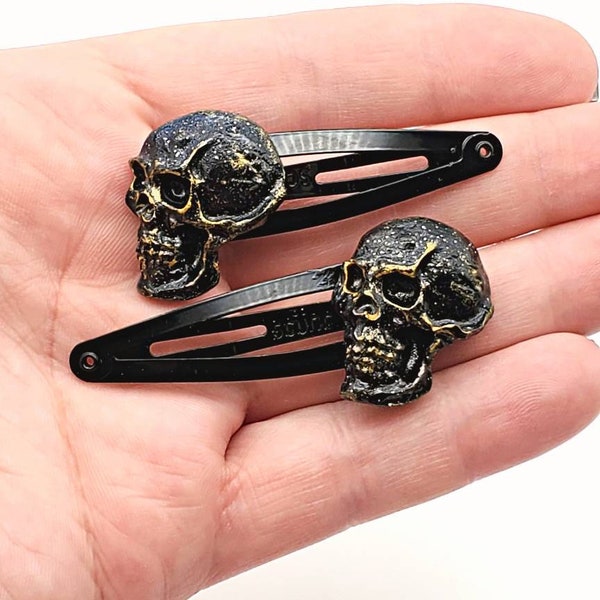 Skull Hair Clips - Etsy