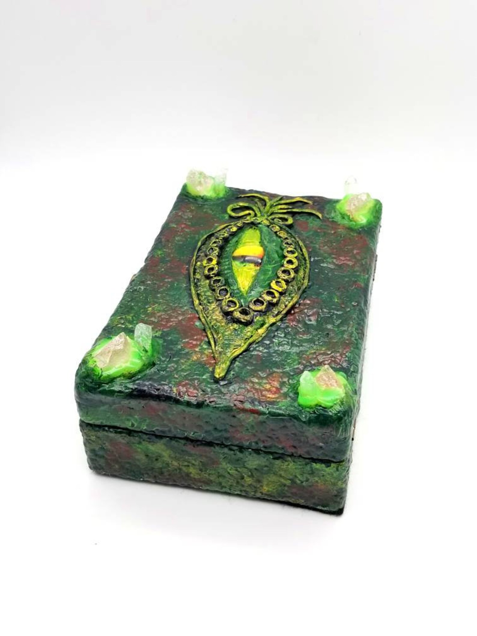 Dragon Eye Trinket Box Dragon Art Quartz Crystals Ooak | Etsy