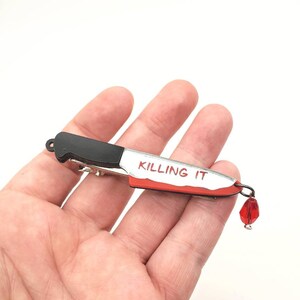 Bloody Knife Hair Clips Halloween Hair Clip Horror Lover - Etsy