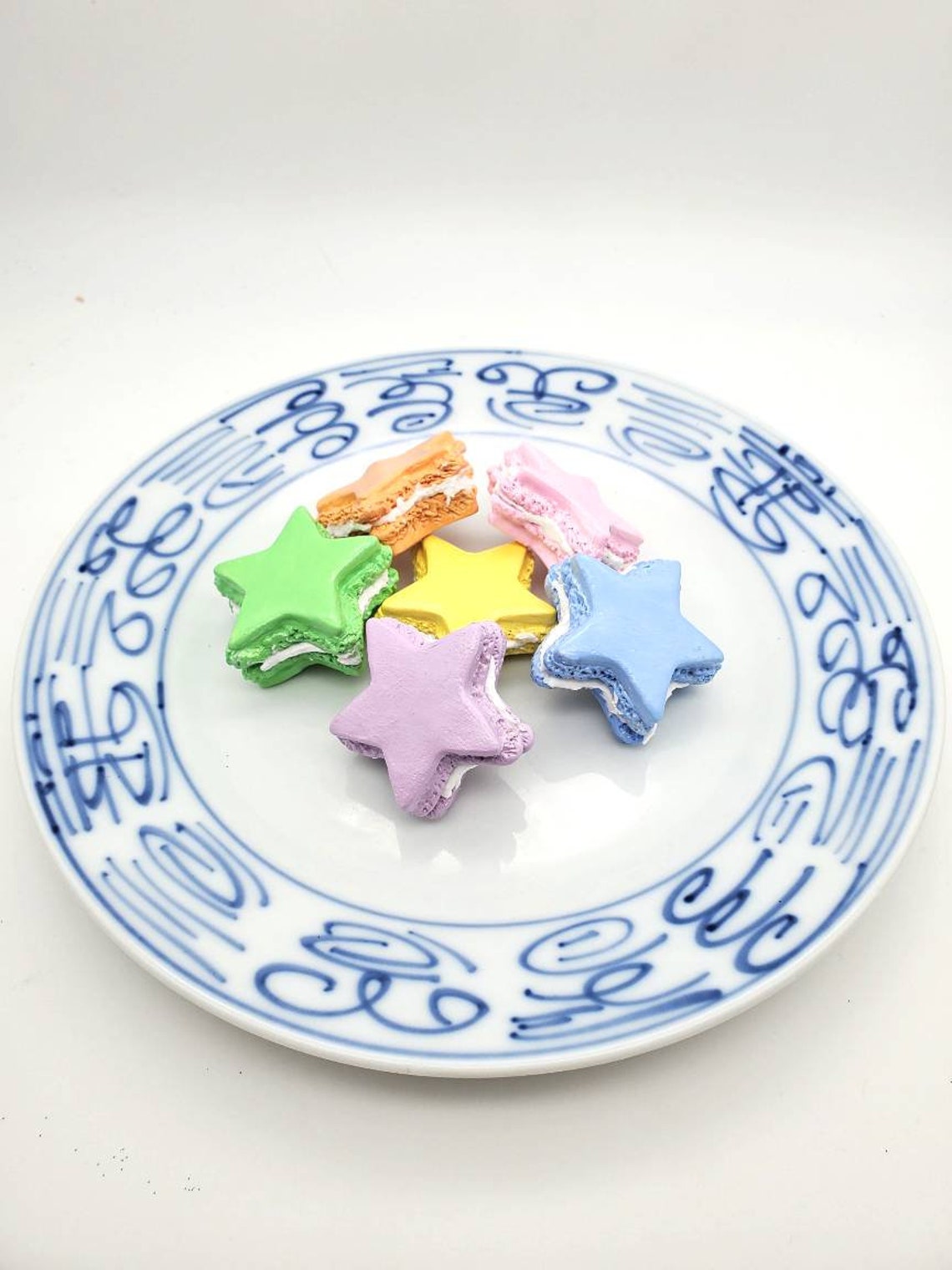 Fake Star Macarons Faux Macarons Pastel Kitchen Decor Fake - Etsy