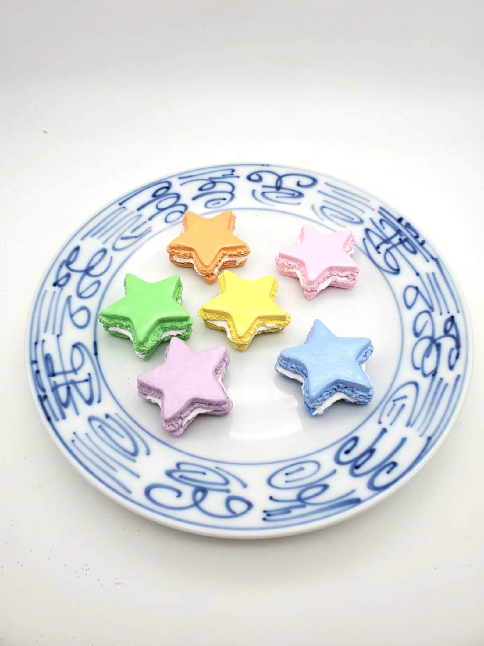 Fake Star Macarons Faux Macarons Pastel Kitchen Decor Fake - Etsy