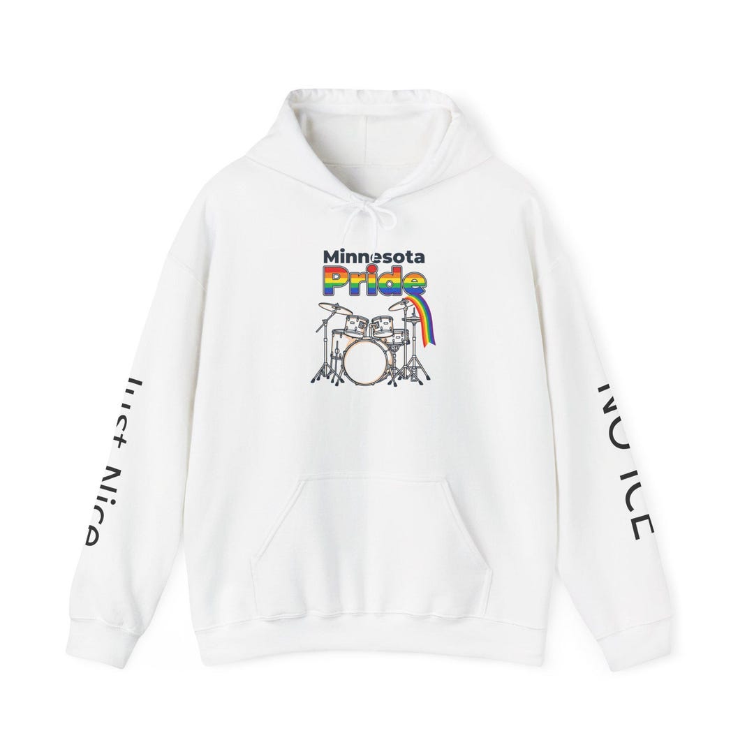 Anti-ice Minnesota Pride Drum Kit Hoodie | Rainbow State Pride Apparel ...