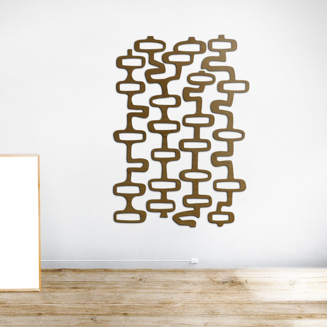 70s Wall Decor, Mid Century Wood Wall Art, Mid Century Wood Wall Decor ...