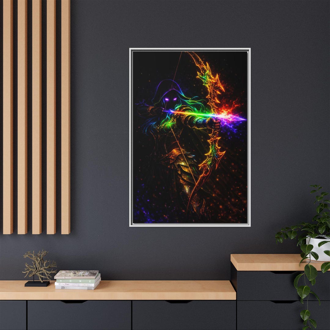 Arcane Void Ranger Silhouette Canvas Art / Dark Fantasy Wall Art - Etsy
