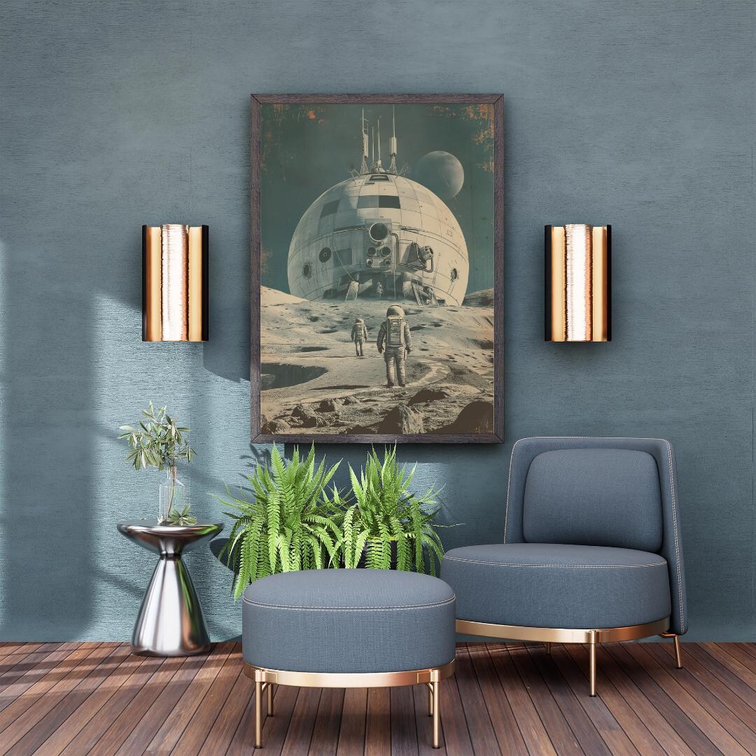 Retro Rocket Launch Poster – 1960s Space Race Wall Art - Etsy