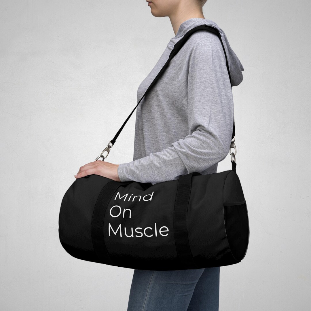 Mind on Muscle Duffel Bag | Fitness Gym Weekender, Workout Gear - Etsy