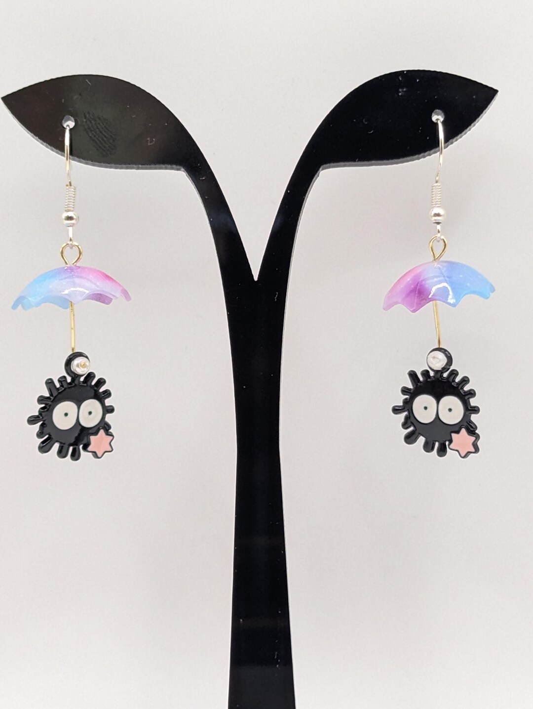 Earrings - "dust Sprite" Miyazaki Inspired - Etsy