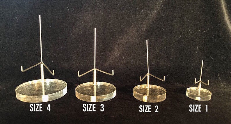 Acrylic and Stainless Steel Mineral Specimen Stands - Etsy