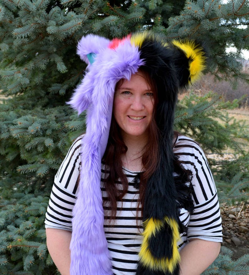 Umbreon / Espeon Eeveelutions Scoodie | Hood | Pokemon Hat - Etsy