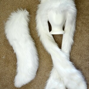 White Wolf Tail - Etsy