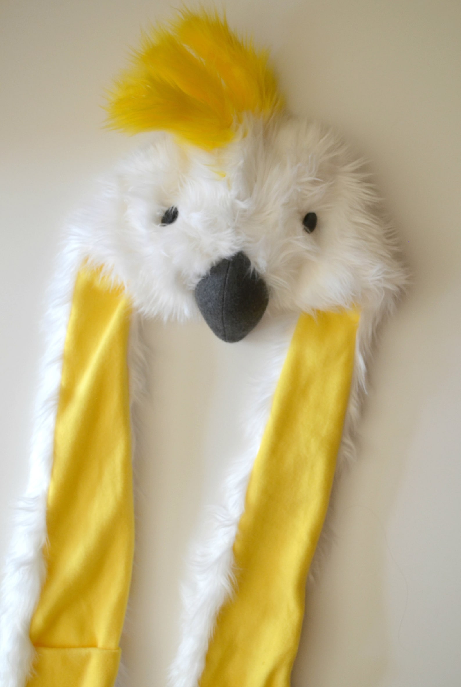 Sulphur Crested Cockatoo Scoodie | Parrot Hood | Parrot Costume - Etsy