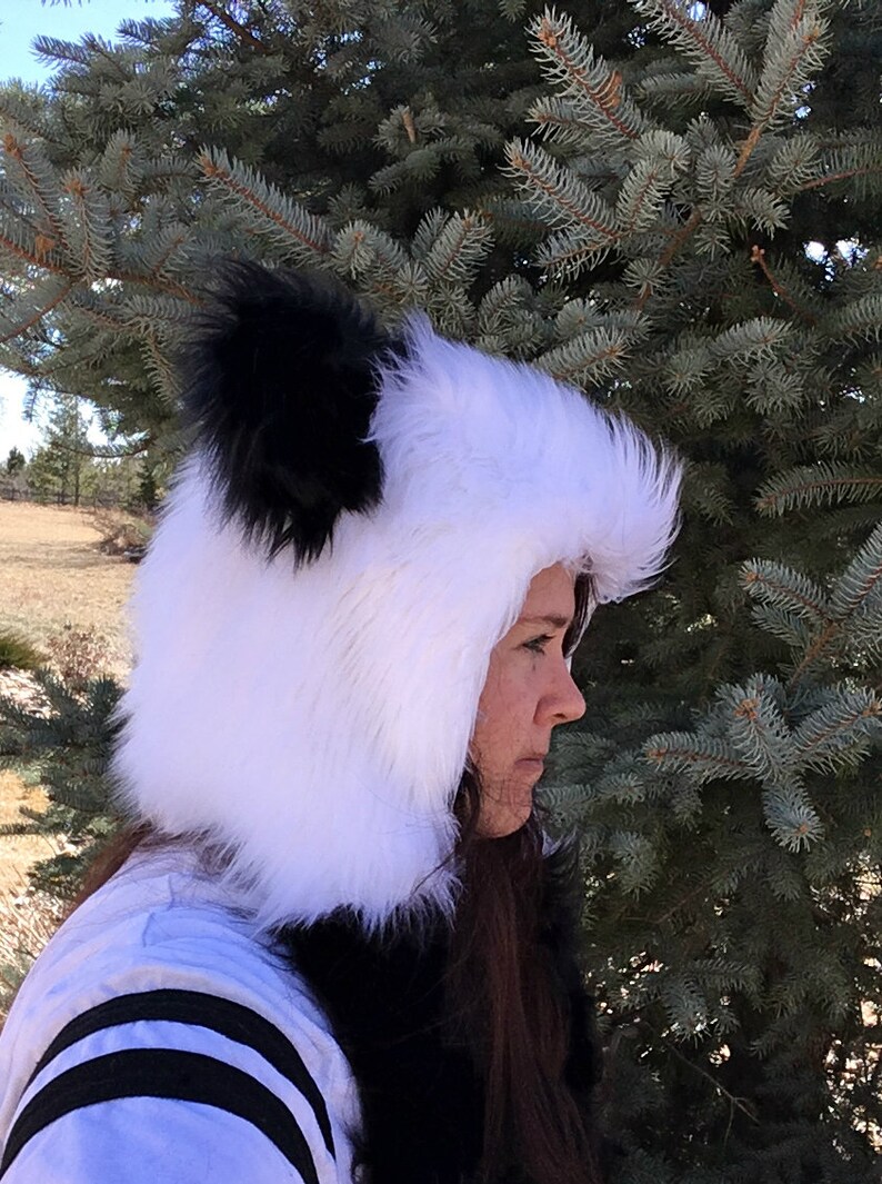 Panda Scoodie Panda Hood Panda Bear Hat - Etsy