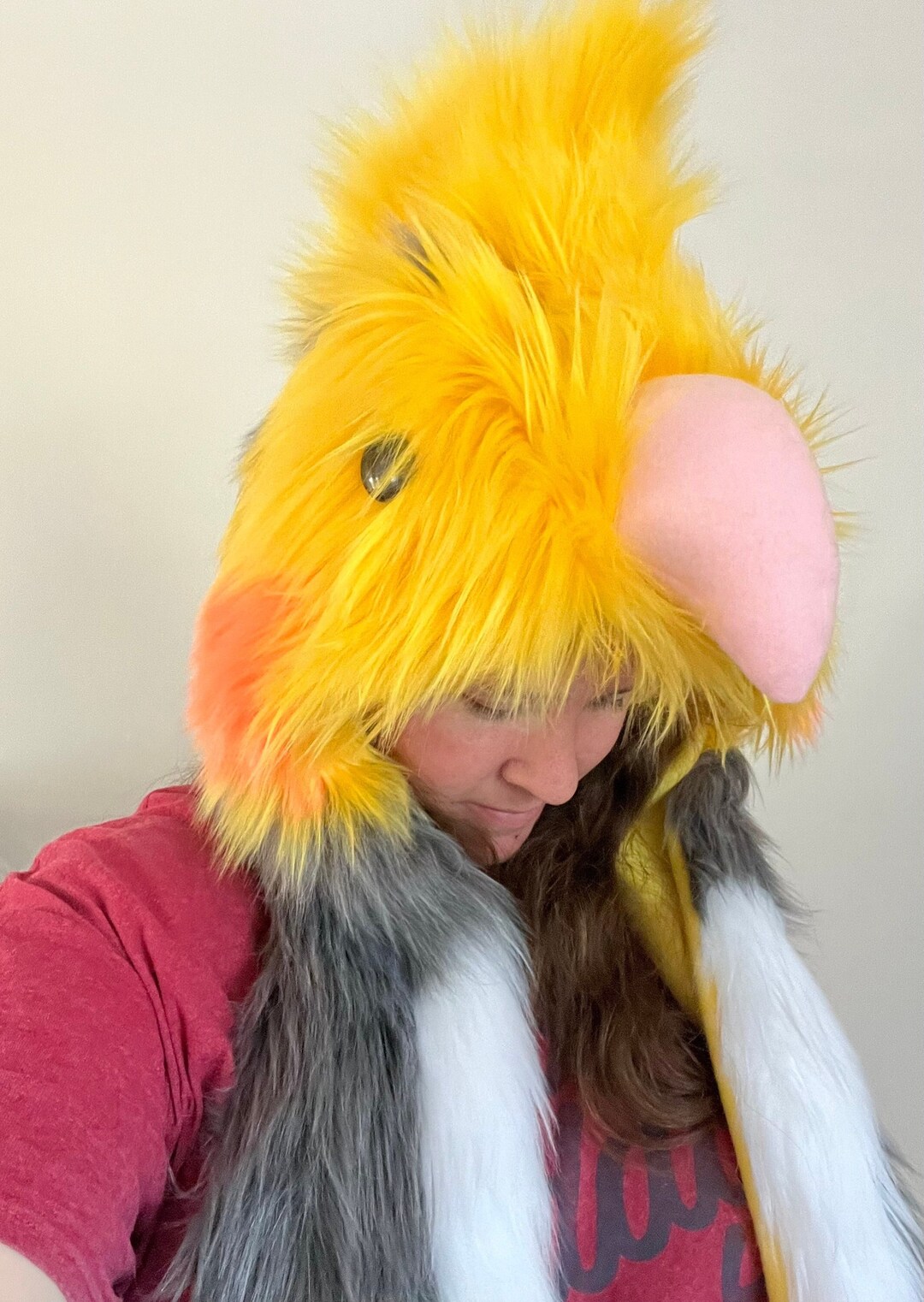 Cockatiel Scoodie | Parrot Hood | Parrot Costume - Etsy